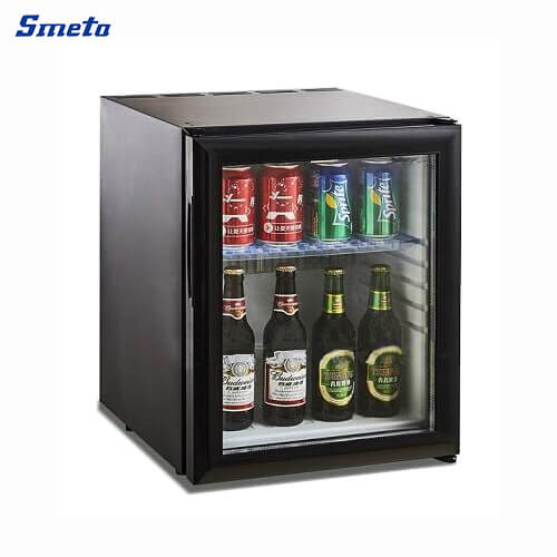 Smeta 0.9 Cu.Ft. Glass Front Absorption Mini Refrigerator