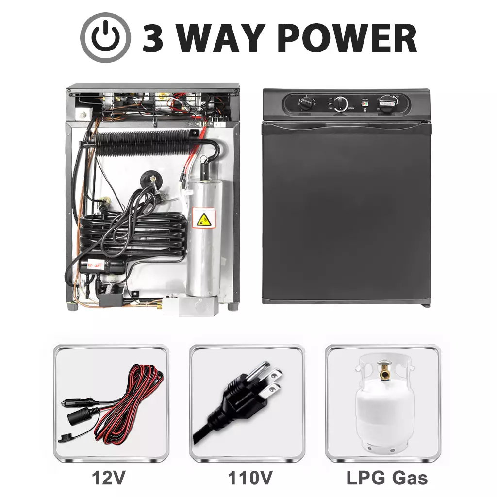 Smeta 40~60L 12v Gas Fridge 3 Way Caravan Fridge