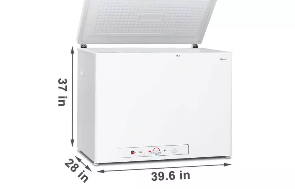 Smeta 5.3/4.2 Cu.Ft. Propane Chest Freezer 2-way Power Supply